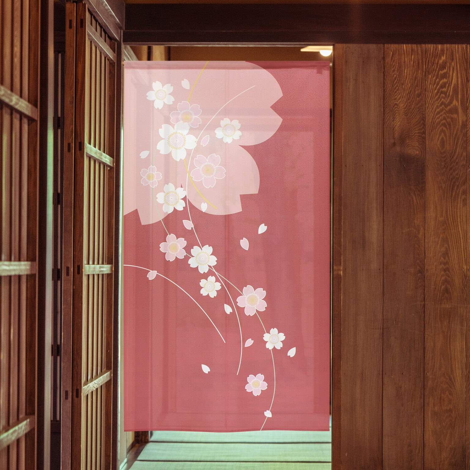 Noren Japanese Tapestry SAKURA Japanese Pattern Design Made in Japan ...