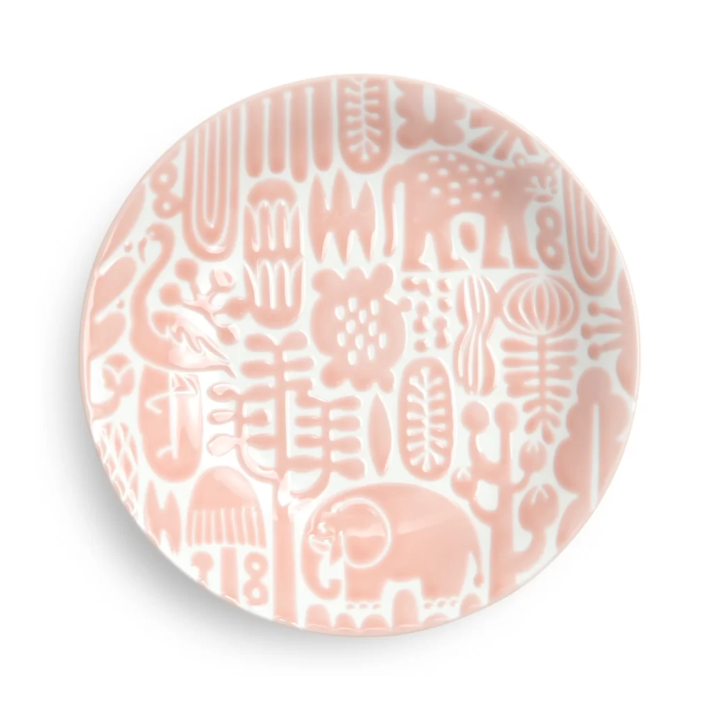 Hasami ware Japanese circle plate Pink Made in Japan | Tokyo Store ...