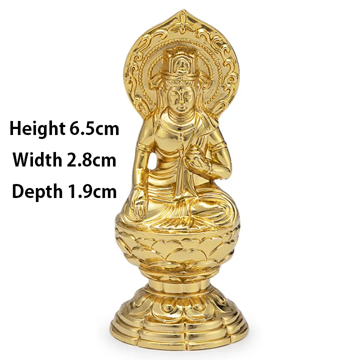 Akasagarbha bodhisattva statue gold plated alloy Made in Japan | Tokyo ...