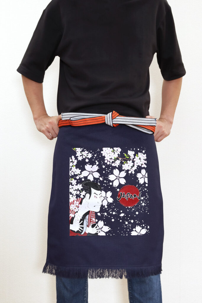 Japanese traditional MAEKAKE front apron Edobei Ukiyoe | Tokyo Store ...